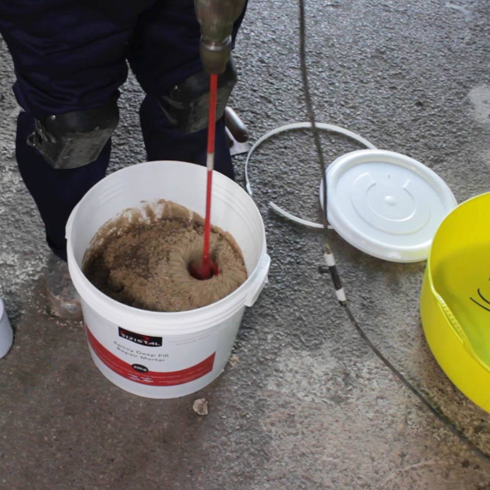 Rizistal Deep Fill Epoxy Concrete Repair Mortar | Fast Cure