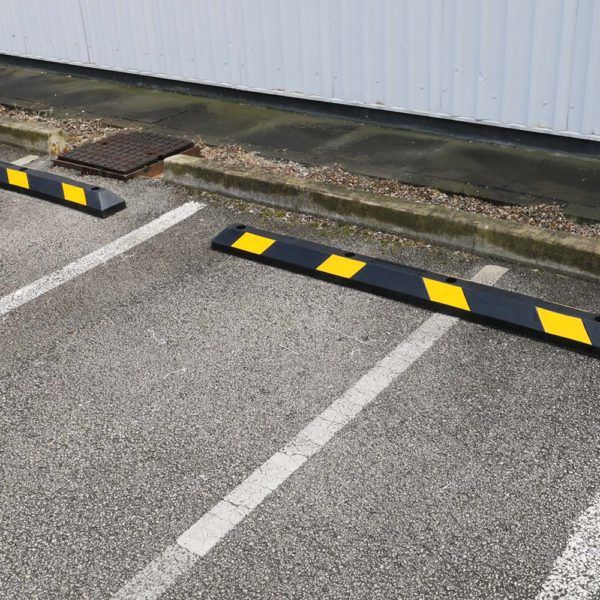 Rubber Wheel Stop Parking Bumpers | Rizistal
